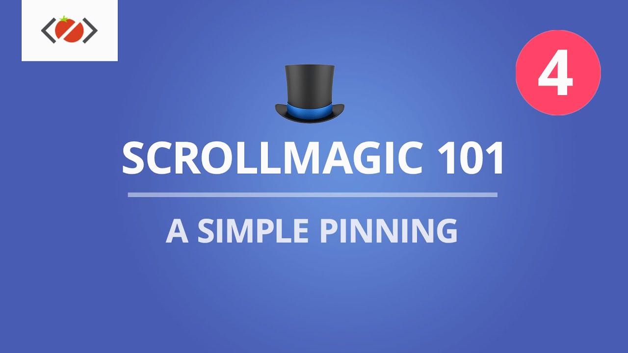 ScrollMagic 101 - A Simple Pinning - YouTube