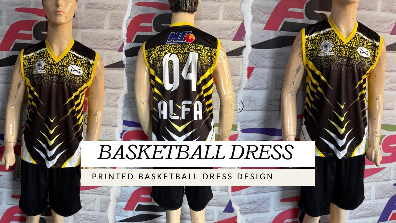 Printed Basketball Dress Design with Printed | Friend Sports - YouTube