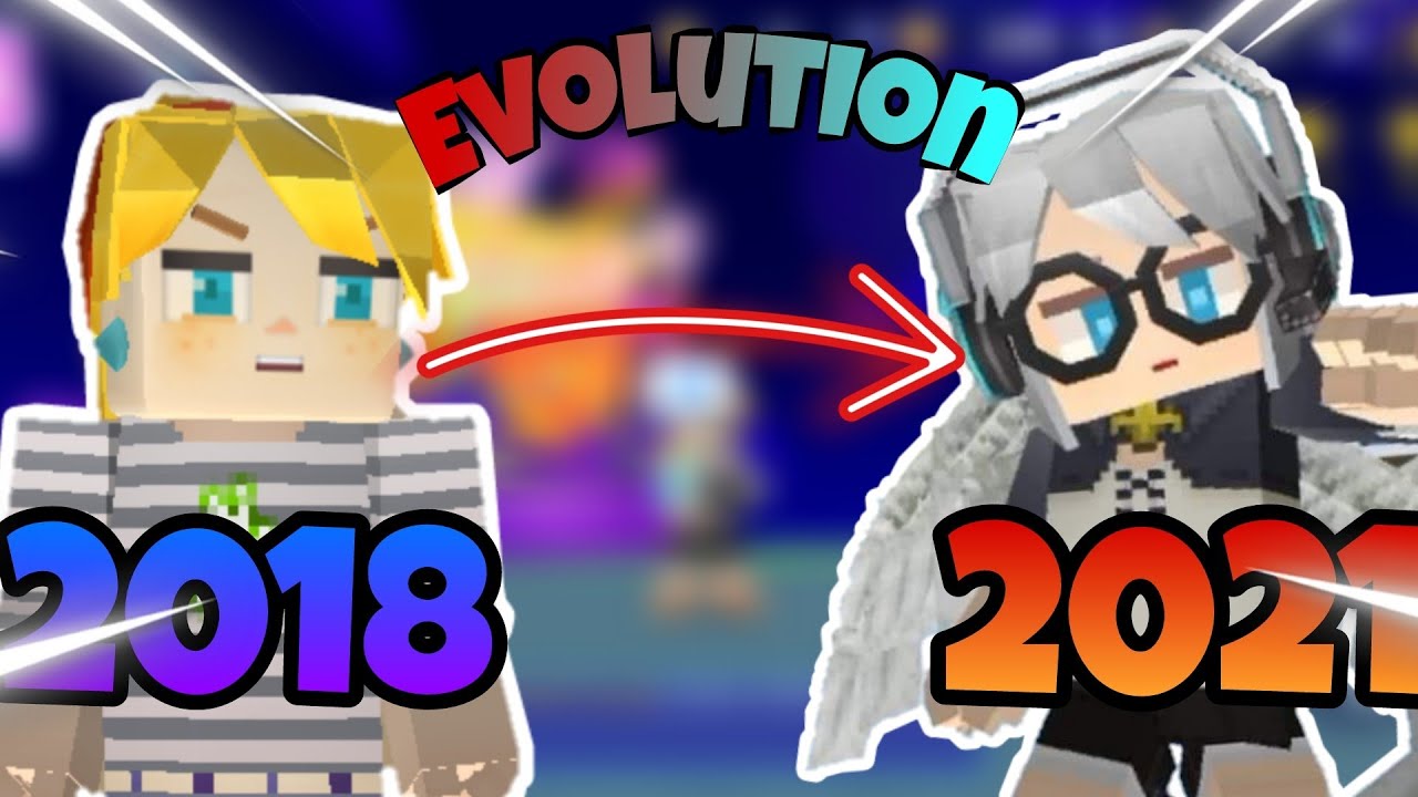 My skin Evolution from 2018 to 2021!😳 Blockman Go BlockyMod - YouTube