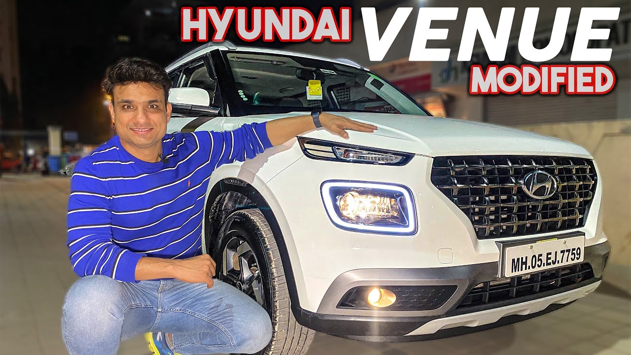 HYUNDAI VENUE MODIFIED WITH TOP NOTCH TOP GEAR ICE PEARL SEATCOVERS ...