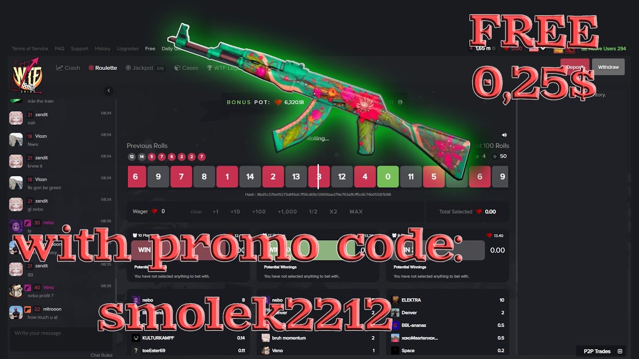 PROMO CODE - WTFSKINS.COM - YouTube