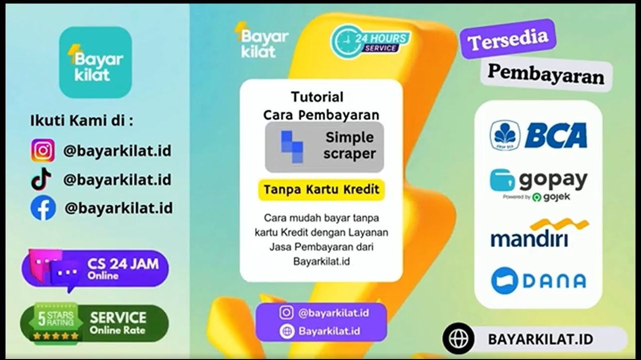 Cara Bayar Simplescraper Tanpa Kartu Kredit 2025! Bayar Bisa Pakai ...