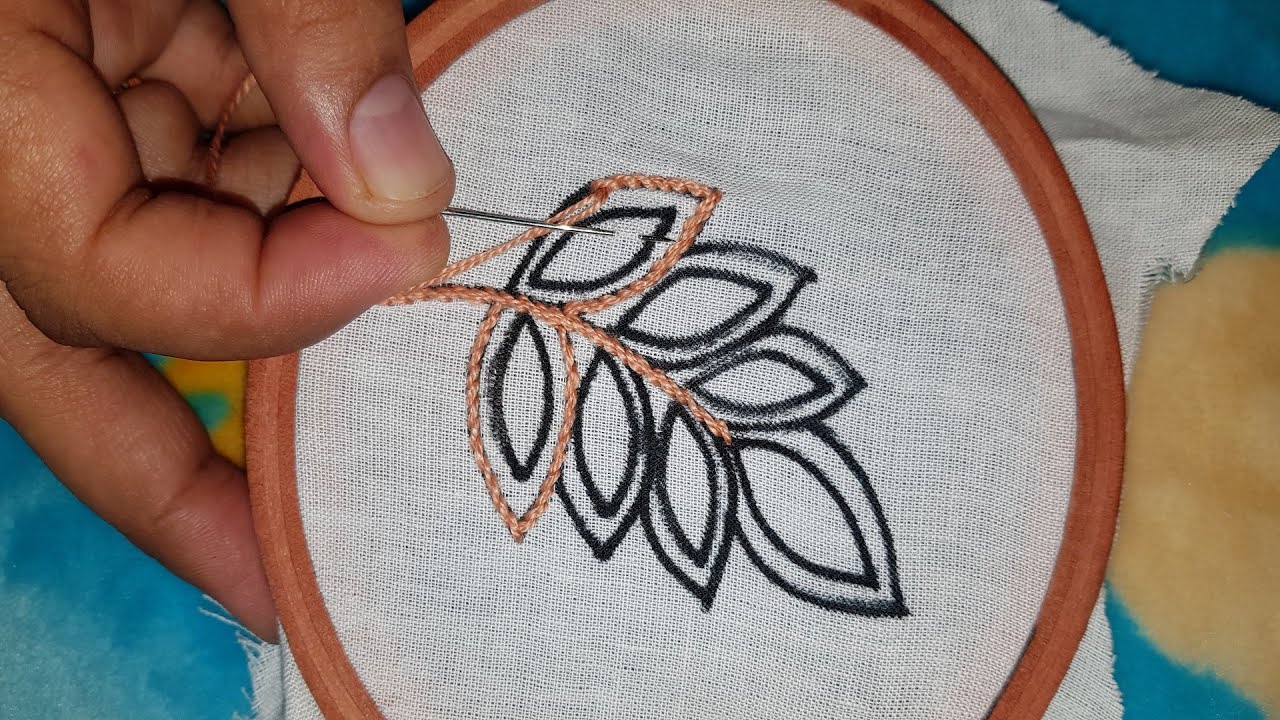 Beautiful Branch Stitch Basic// With Hand Embroidery: Easy Hand Butta ...