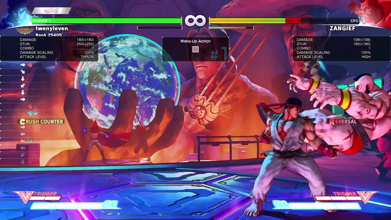 SF5 - Punishing Zangief's Wake Up SPD With Ryu - YouTube