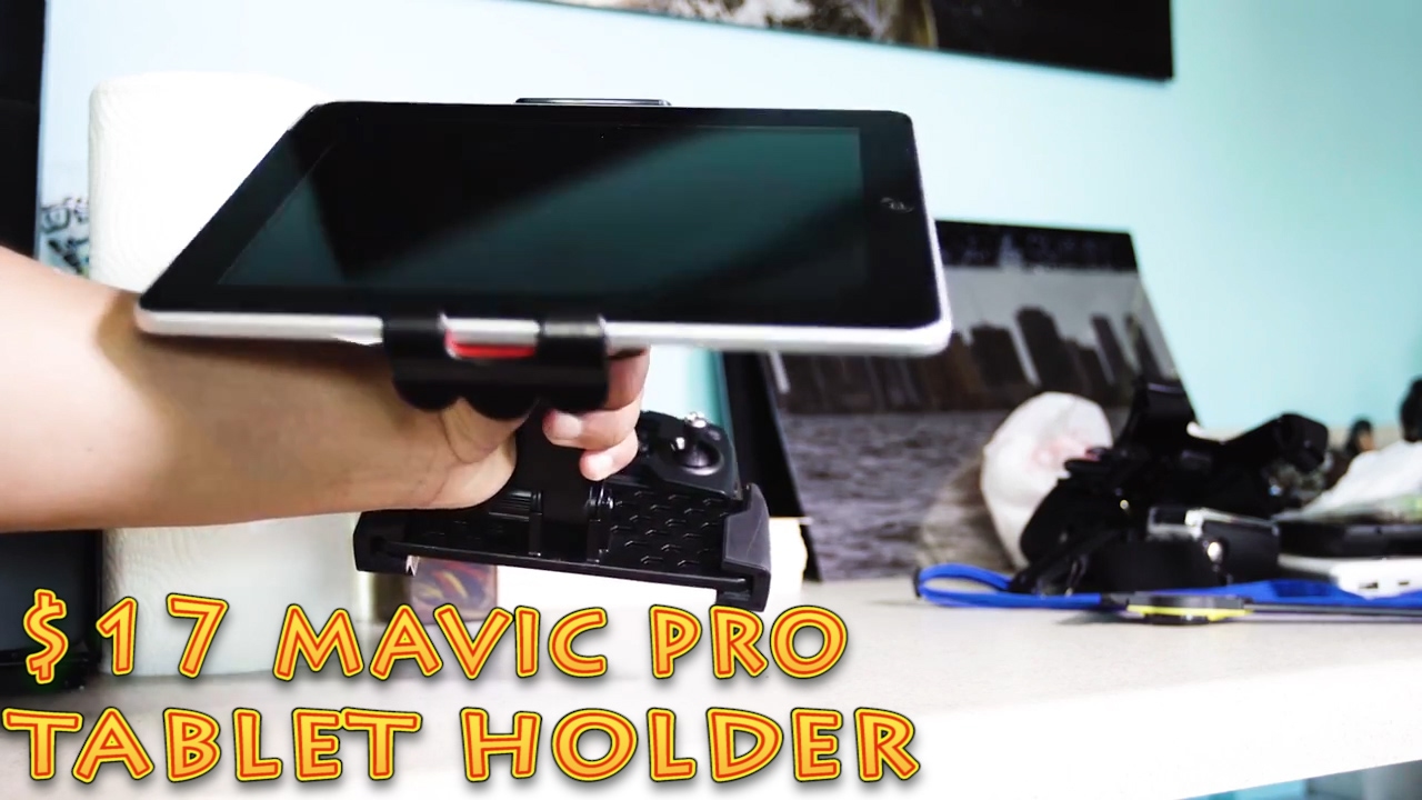 $17 Mavic Pro tablet holder review - YouTube