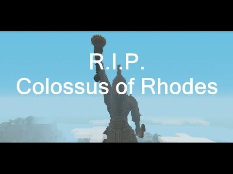 Colossus of Rhodes Destruction (Minecraft) - YouTube