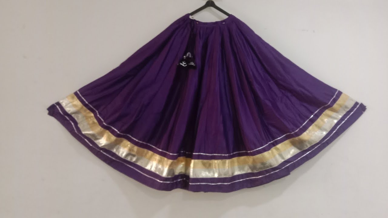 24 Kali Wala Lehenga Choli Cutting And Stitching || Navratri Special ...