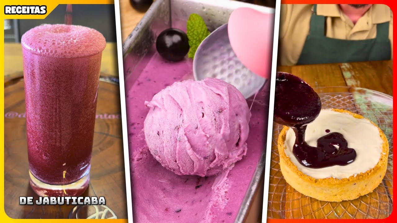 MELHORES RECEITAS COM JABUTICABA - COMPILADO - YouTube
