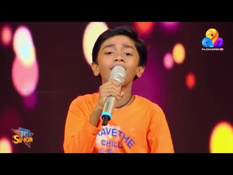Flowers Top Singer | Thejus | A wow performance - YouTube