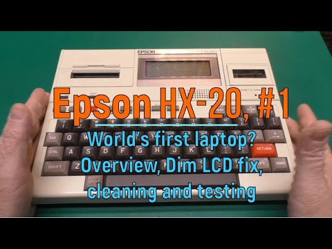 (Re-upload) Epson HX-20 #1 – World’s first laptop? Overview, Dim LCD ...