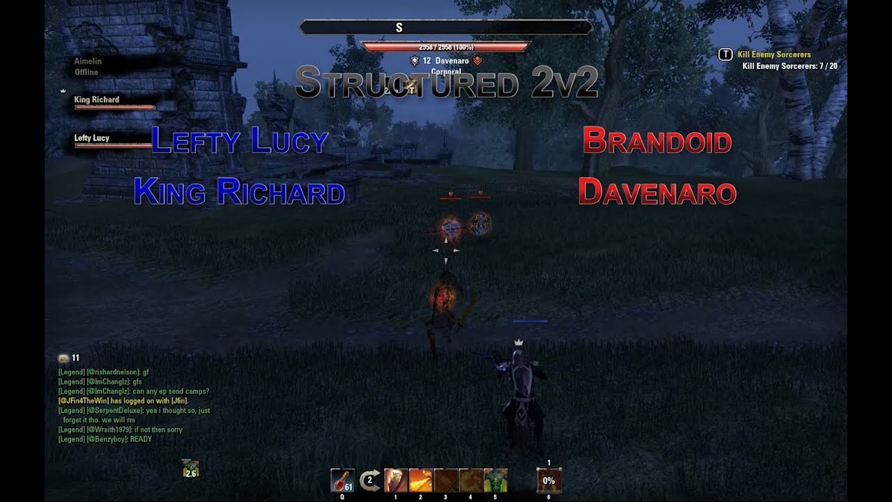 ESO PvP - 2v2s in Cyrodiil - [Heavy Armor DK] - YouTube