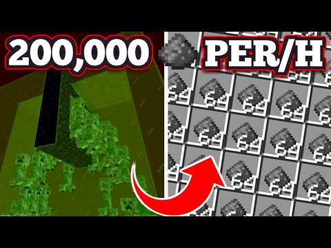 I built the FASTEST CREEPER FARM in Minecraft - YouTube