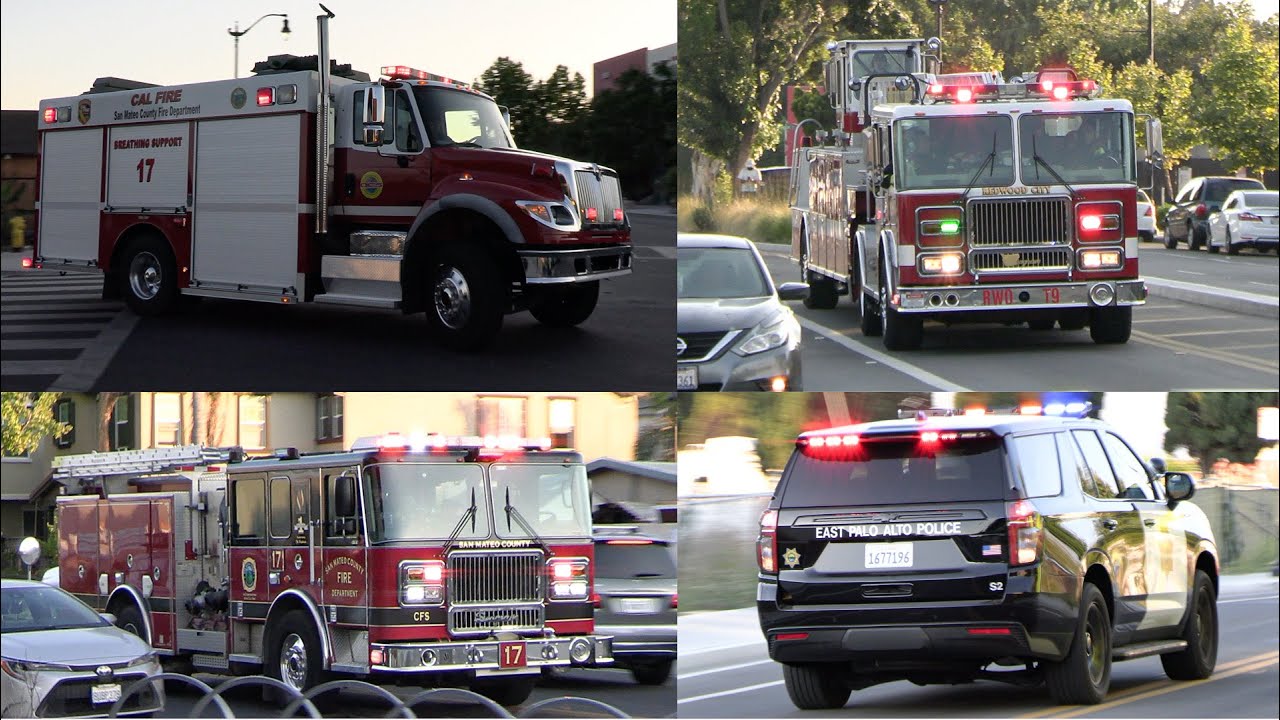 2 Alarm Fire! Rare Breathing Support, Fire, and Police Units Responding ...