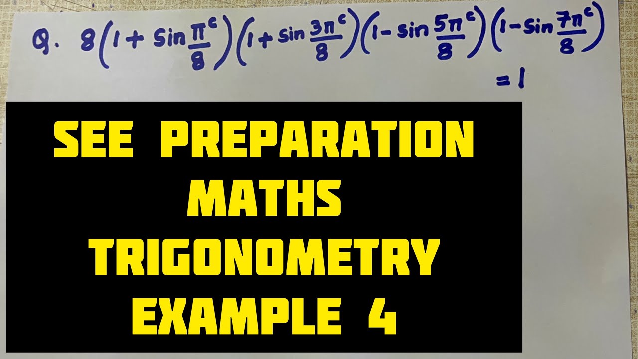 Trigonometry: Example 4 - YouTube