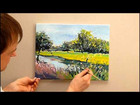 SPEED PAINTING by Adam Razik - LANDSCAPE - acrylics on canvas [#vlog 077]