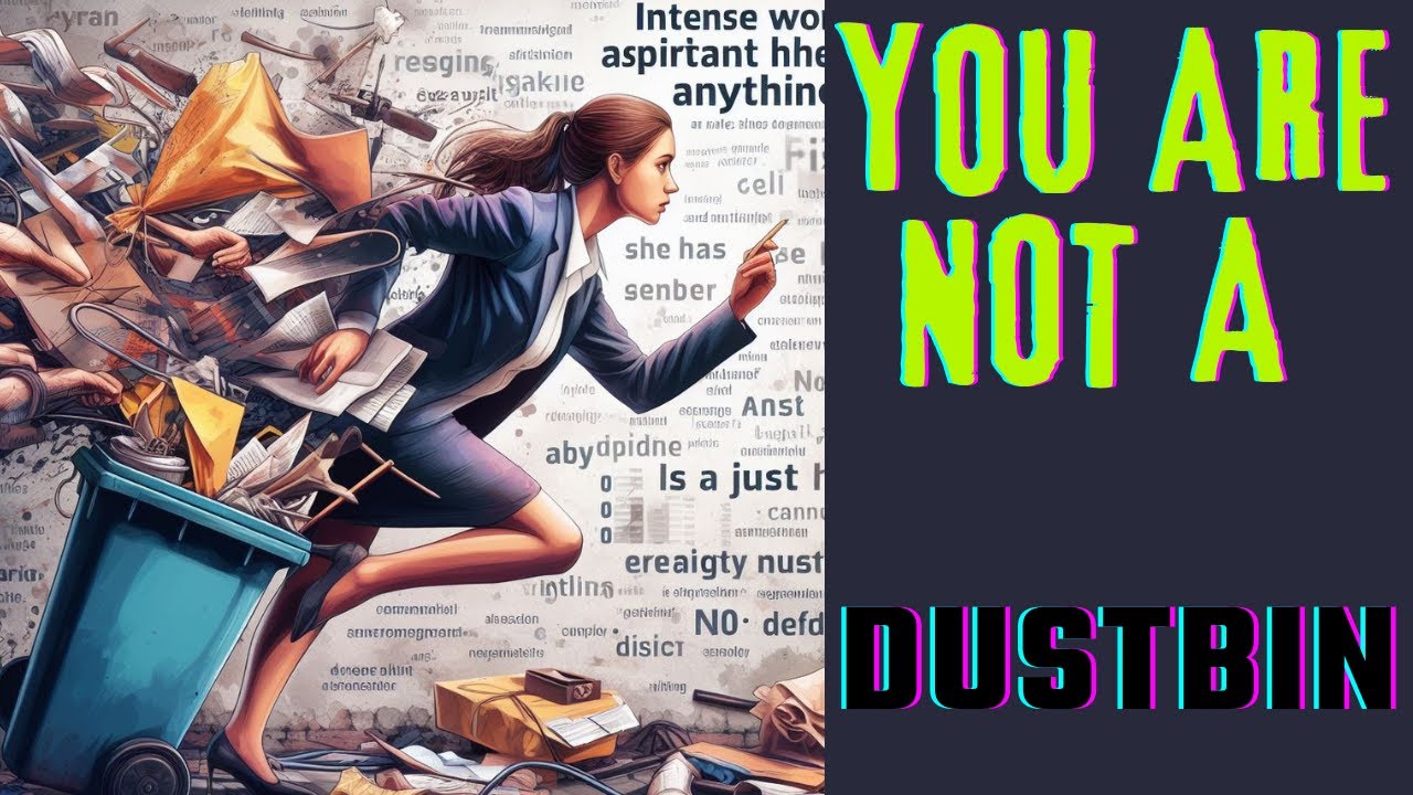 “YOU ARE NOT A DUSTBIN” 🗑️ #you #work #saritaflowaves - YouTube