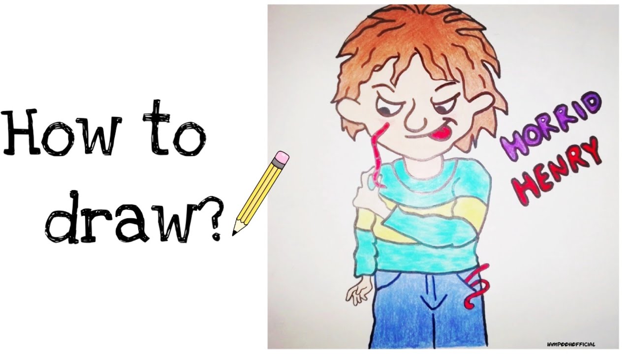 How to draw Horrid Henry (Bas karo Henry)| Halloween drawing Horrid ...