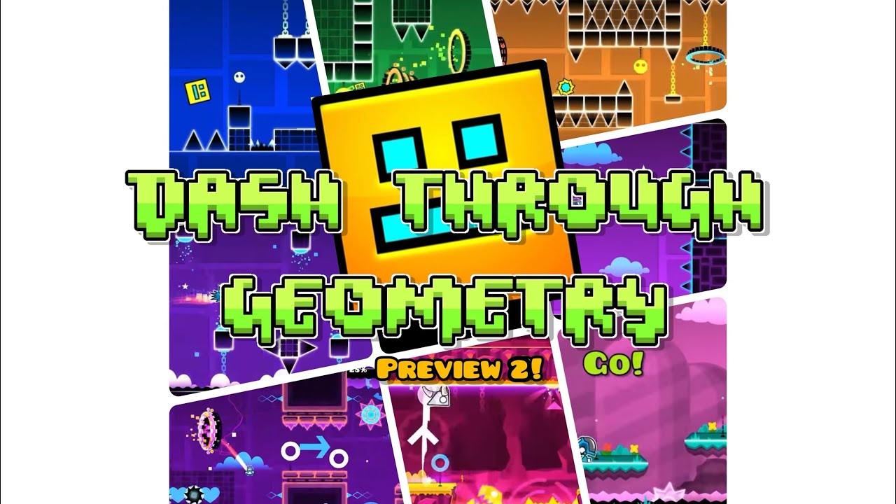 (Preview 2) Dash Through Geometry by TheKilkhaFish(me) ,@gdbluewolf4196 ...