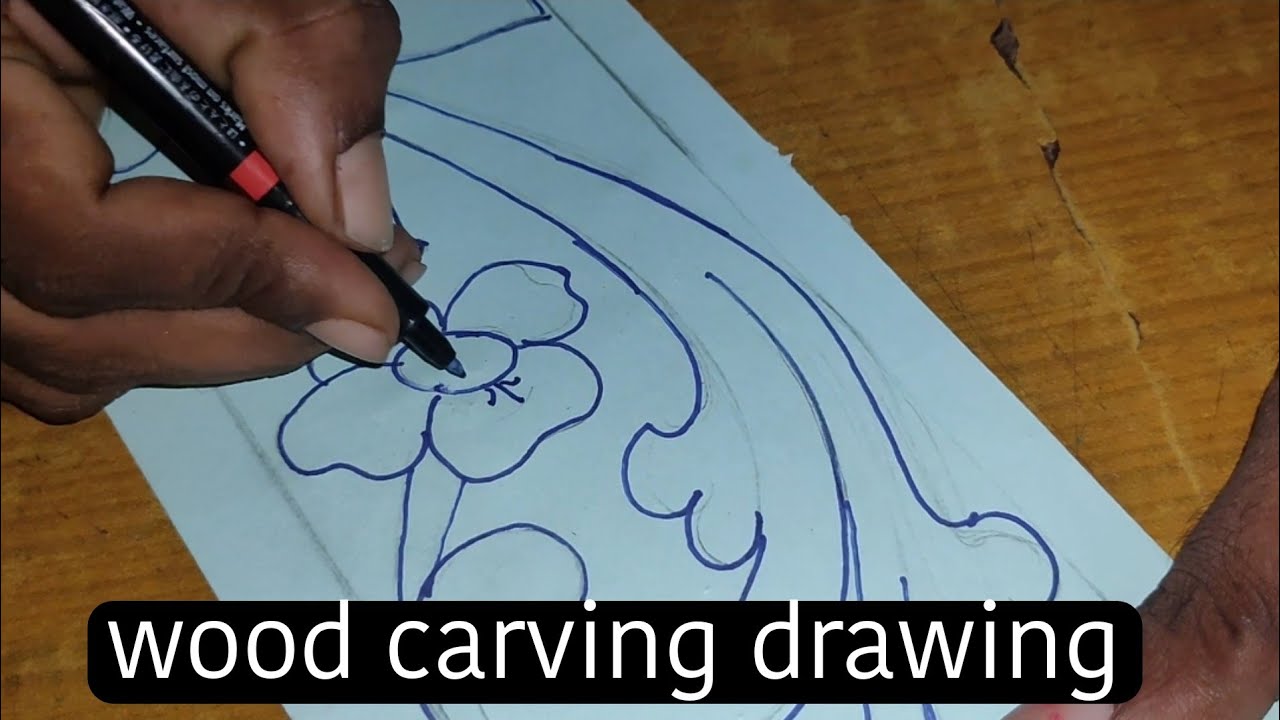 wood carving side boarders drawing best drawing carving - YouTube