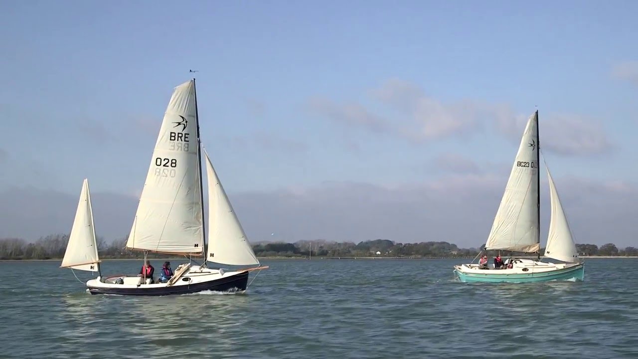 Swallow Yachts BayRaider Expedition sailing upwind - YouTube