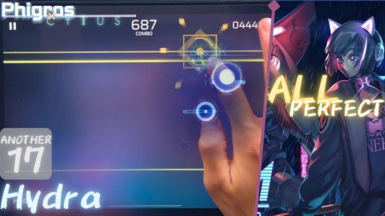 [Phigros × Cytus II]｜Cytus 多指魔王｜Hydra (AT 17) ALL PERFECT - YouTube