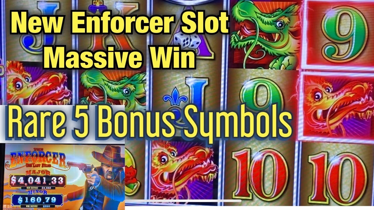 RARE 5 BONUS SYMBOLS AINSWORTH SLOT! THE NEW ENFORCER THE LAST STAND ...