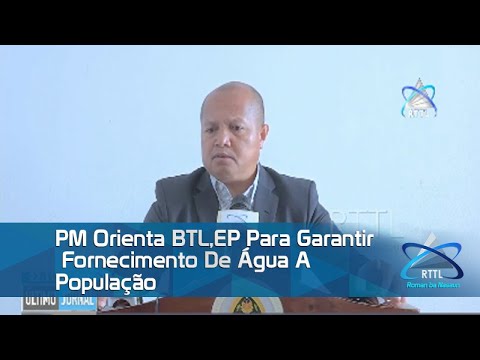 PM Orienta BTL,EP Para Garantir Fornecimento De Água A População - YouTube