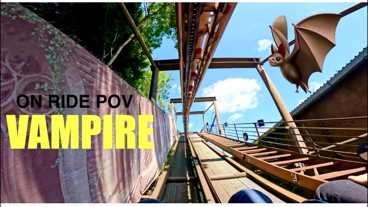 On Ride POV 🎢 The Iconic Vampire Rollercoaster 🧛 Front Row Chessington ...