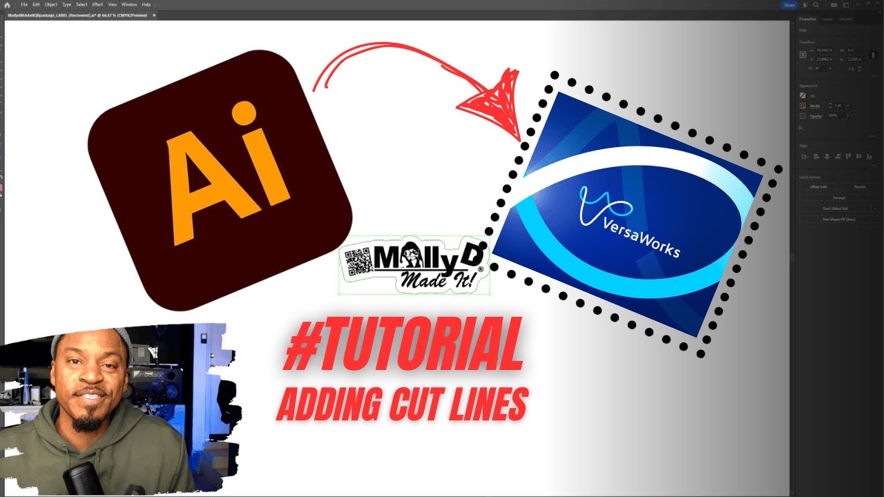 Adding Cut and Perf Cut lines to Adobe Illustrator for use in Roland ...