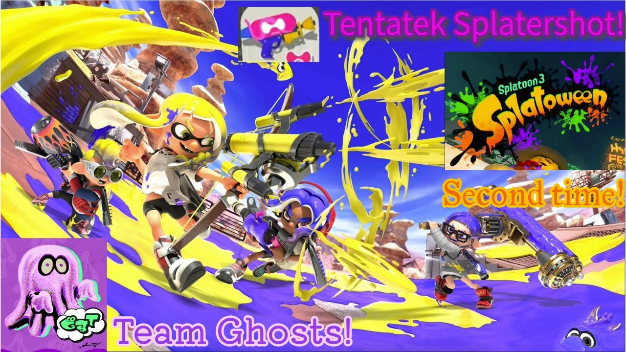 Tentatek Splattershot! Splatoween pt. 2! Splatoon 3! - YouTube