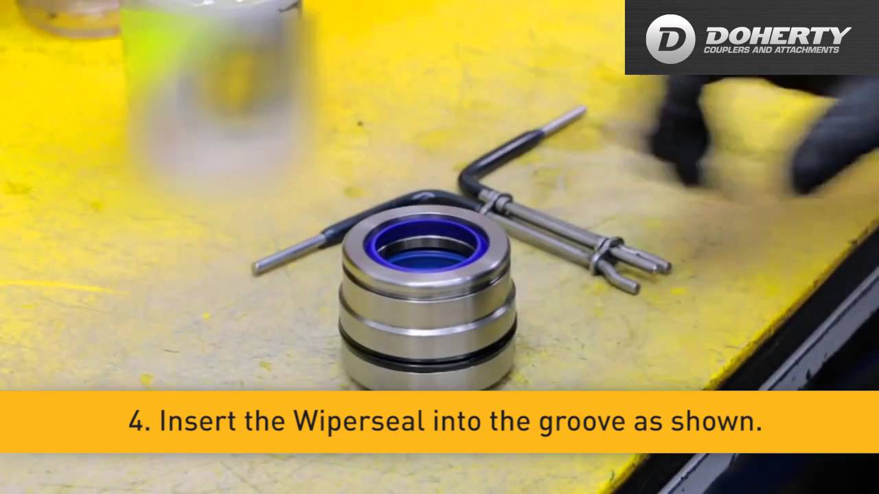 Installing the Wiperseal and Polyseal on a Hydraulic Cylinder - YouTube