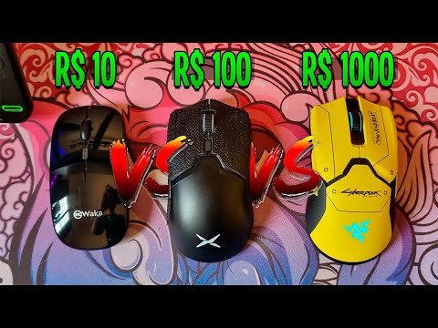 MOUSE GAMER de 10 vs 100 vs 1000 REAIS - YouTube