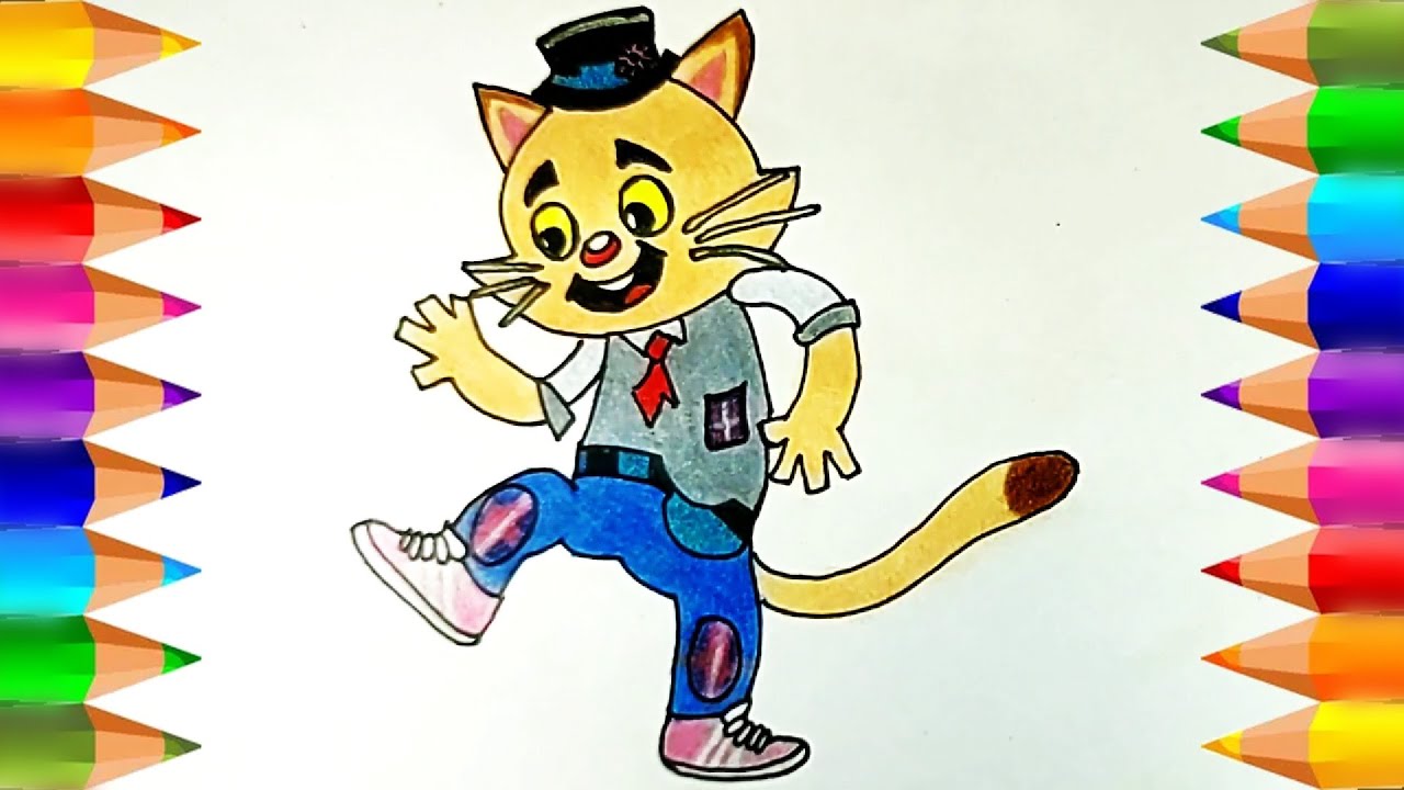 Cómo dibujar y colorear al Señor Don Gato de Michi-guau bailando ...