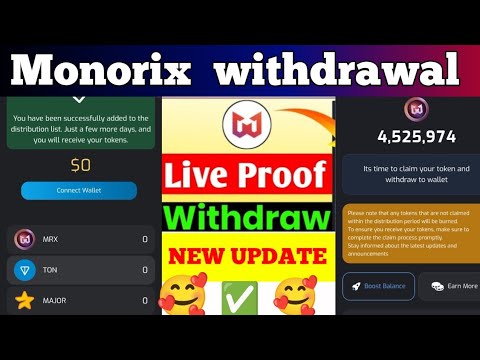 Monorix live withdrawal | monorix withdraw Ton fees update | monorix ...