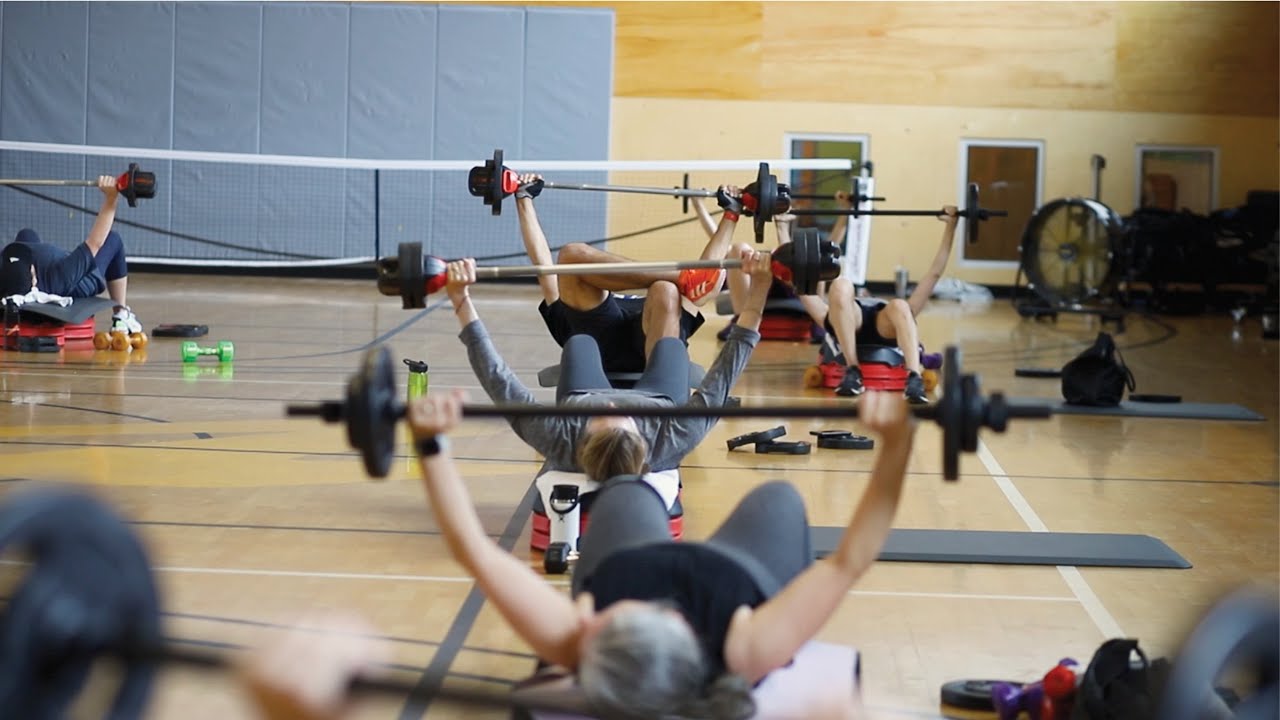 MAC Les Mills BodyPump Group Fitness Class - YouTube