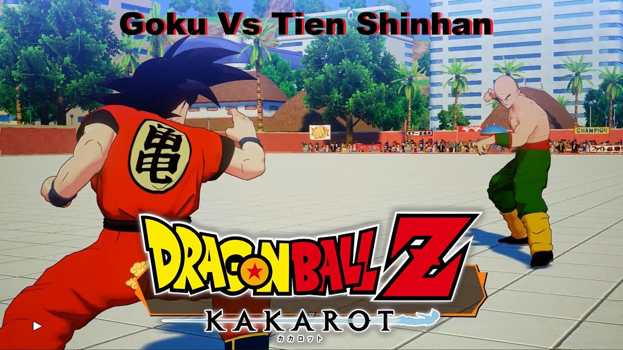 Dragon Ball Z Kakarot Goku Vs Tien Shinhan - YouTube
