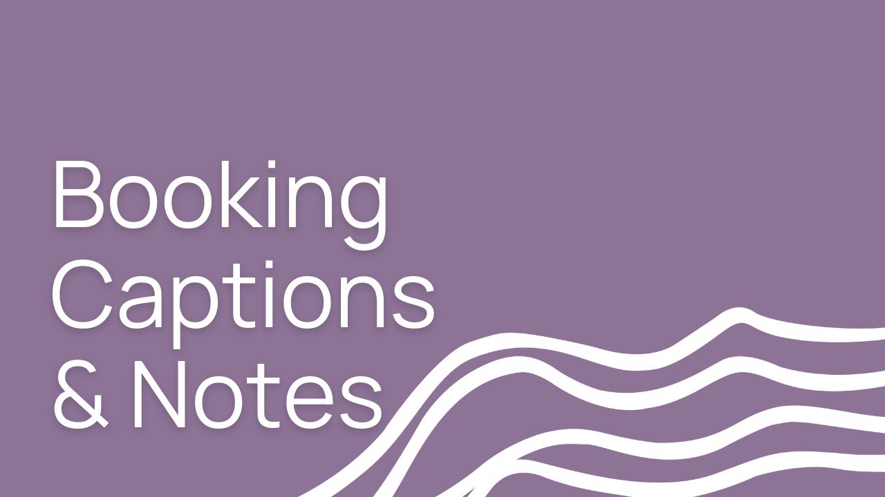 Booking Captions and Notes with Habitat Learn - YouTube