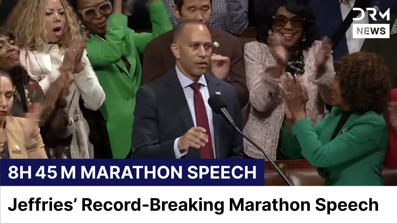 Full 8hr 45m: Hakeem Jeffries Filibuster Against Trump's “One Big ...