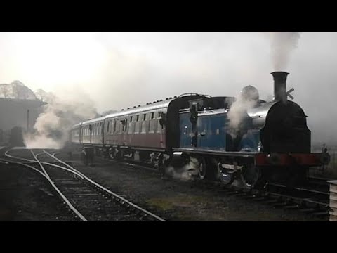 Caledonian Tank Engine No. 419 arrives at Cheddleton on the morning of ...