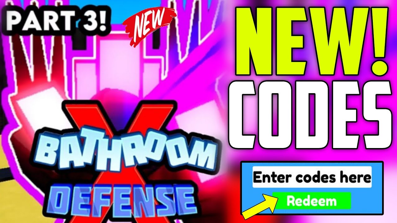 Update! NEW BATHROOM TOWER DEFENSE X CODES (NOVEMBER 2023) - ROBLOX ...