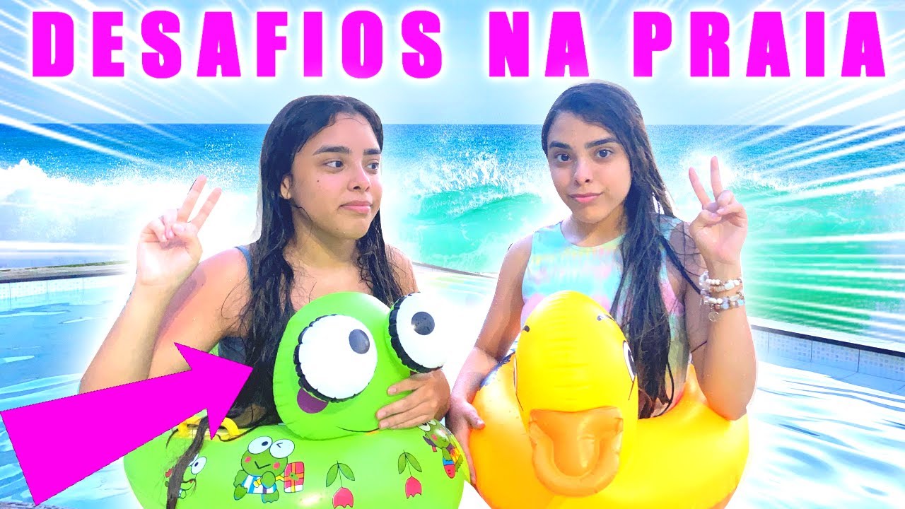 DESAFIOS NA PRAIA !!! - beach challenge - YouTube