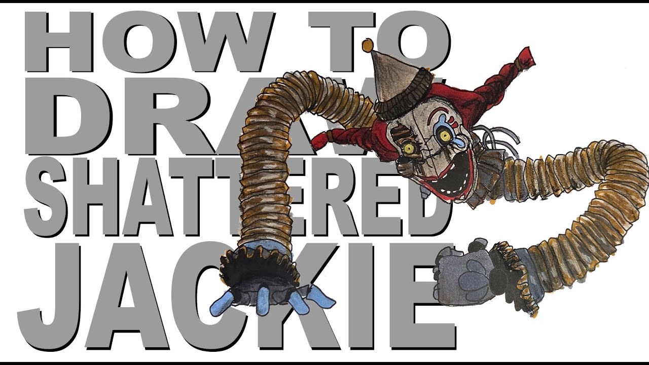 How to draw Shattered Jackie (FNaF: Secret of the Mimic) - YouTube