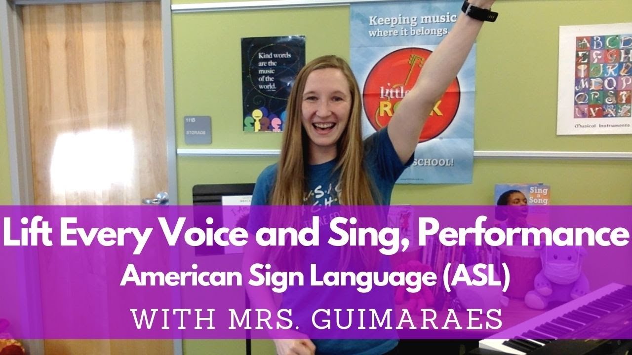 Lift Every Voice and Sing, Sign Language, Performance - YouTube