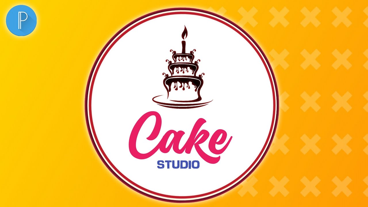 Cake Logo Design On Pixellab || Bakery Logo Design In Pixellab ...