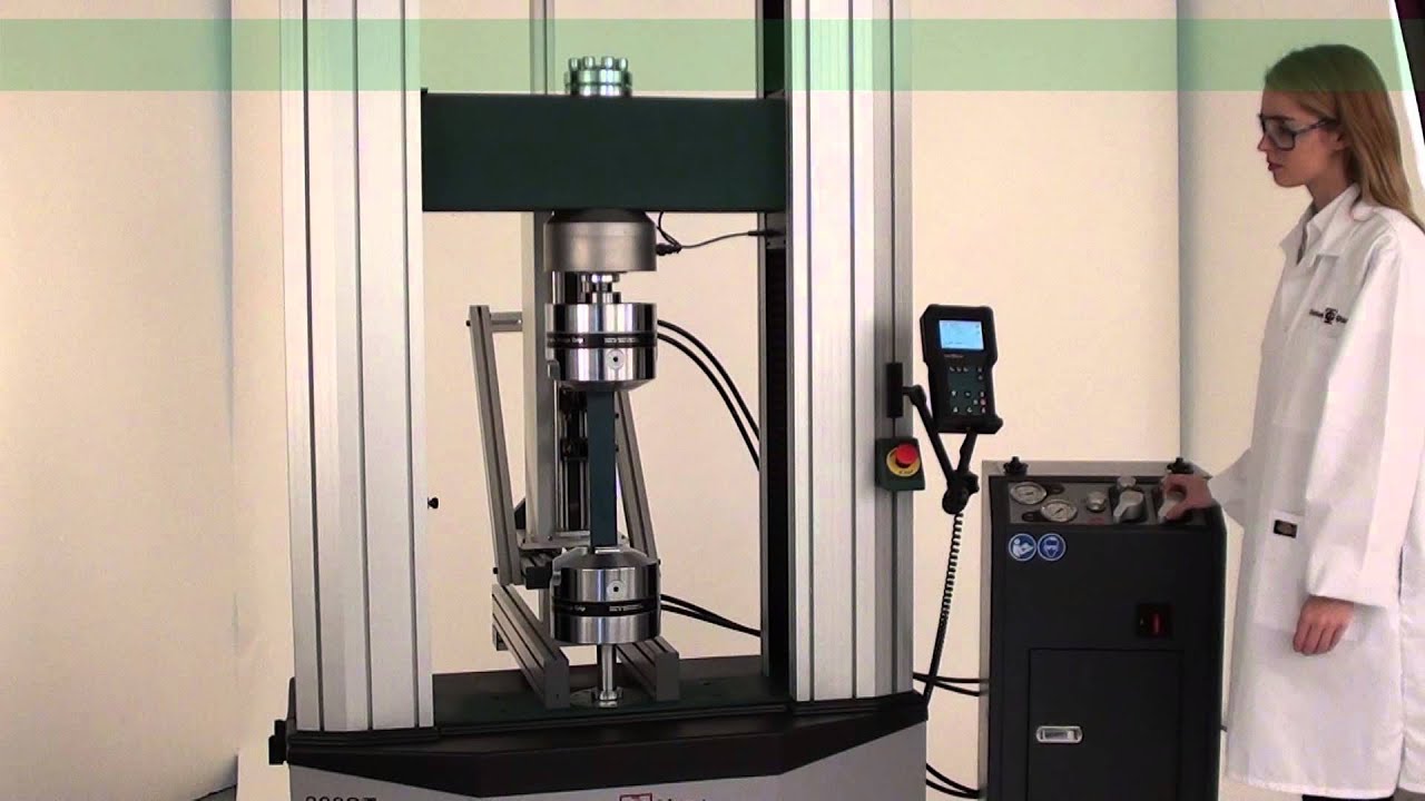Tinius Olsen 300ST Tensile Test to Specimen Break - YouTube