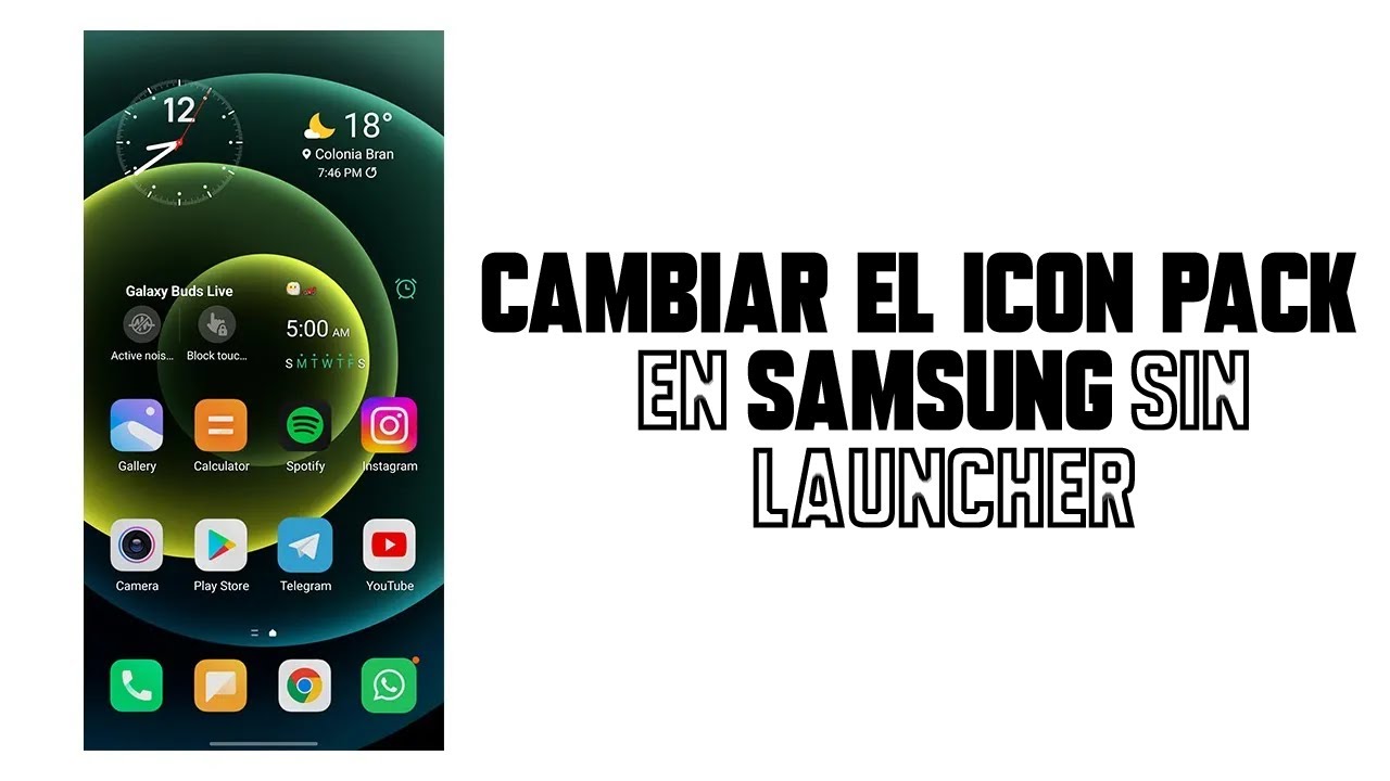 Como cambiar los ICONOS en SAMSUNG sin LAUNCHER! - YouTube