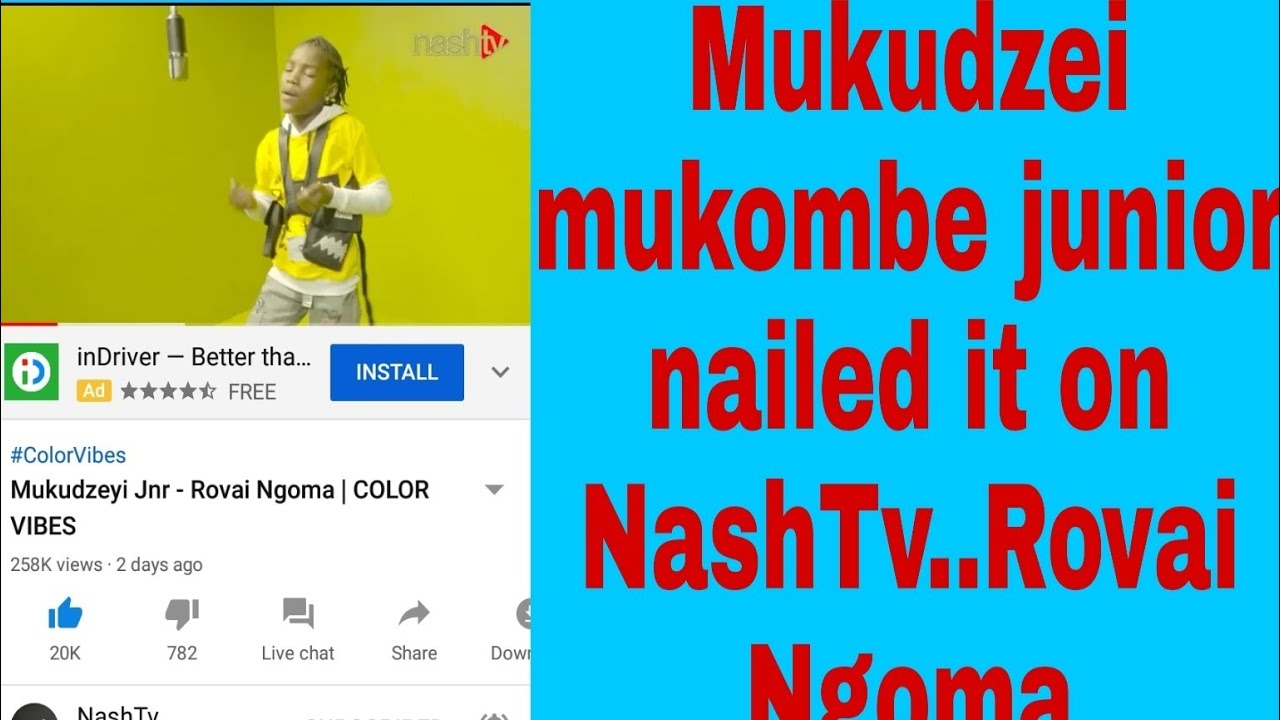 Woza Friday..Mukudzei Mukombe junior nailed it on NashTv - YouTube