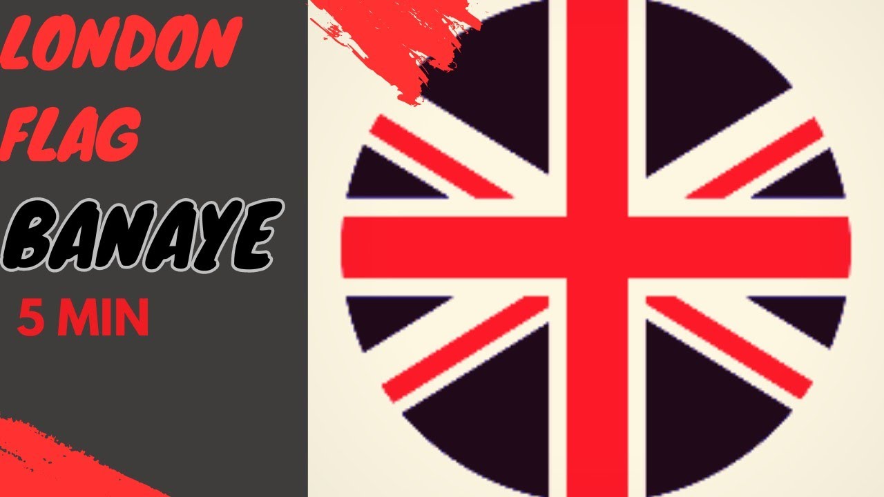 London flag in Circul draw very easy ☀️☀️☀️ very simple ☀️ Please ...