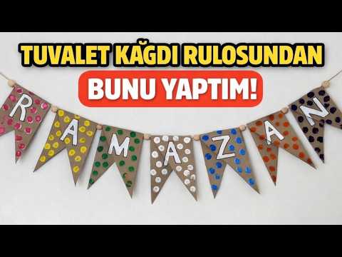 Tuvalet Kağıdı Rulosundan Ramazan Süsü Yapımı | Kolay DIY