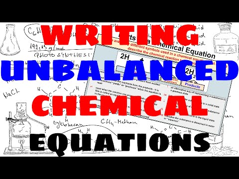 How to Write Unbalanced Chemical Equations - YouTube